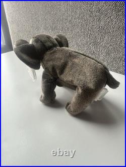EXTREMELY RARE DOUBLE TAG Trumpet The Elephant Ty Beanie Babies | Ty ...